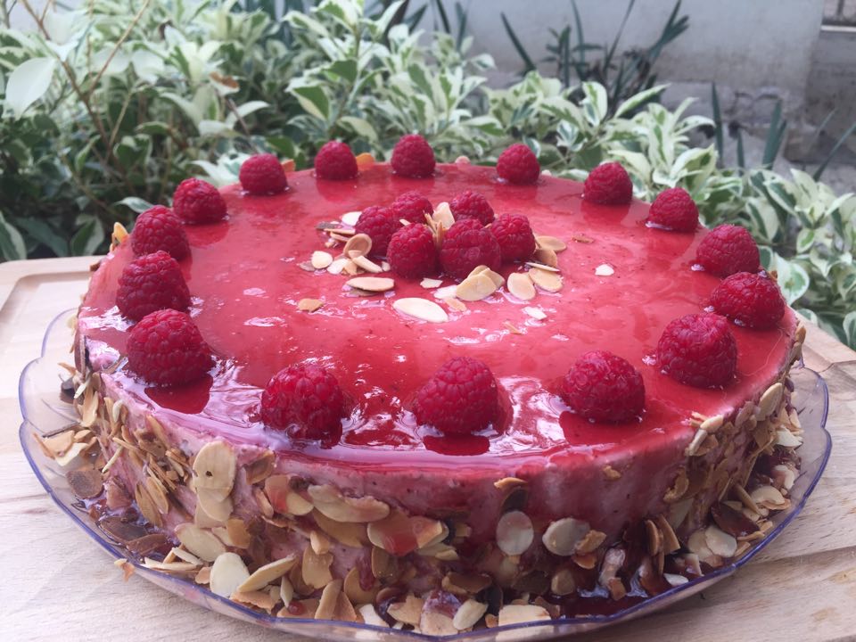 Bavarois aux framboises
